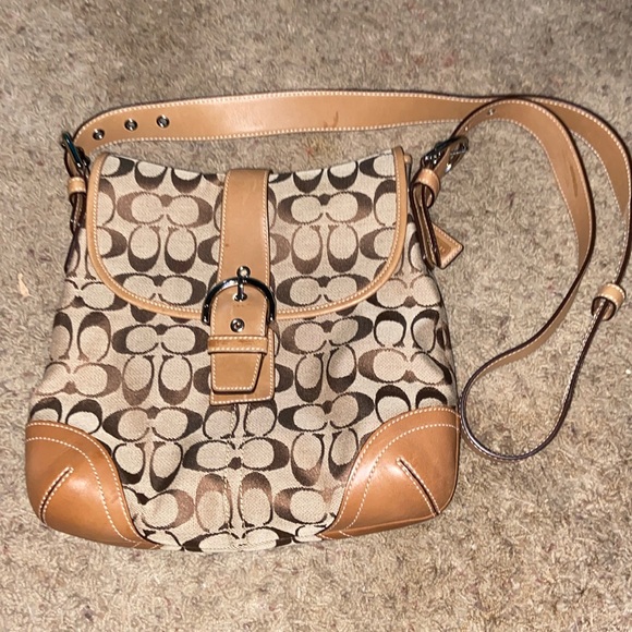 Coach | Bags | Coach Vintage Soho Monogram Crossbody Euc | Poshmark